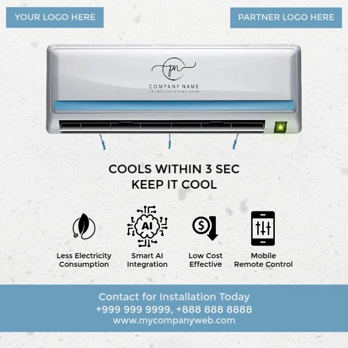 Copy of Air Conditioner Service 2021 Template | PosterMyWall