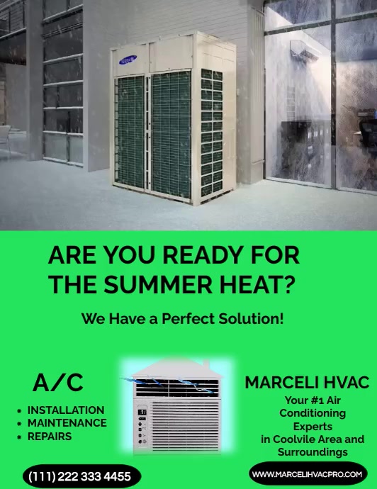 Air Conditioning HVAC Social Media Ad Hvac se Template | PosterMyWall