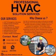 Air Conditioning HVAC Social Media Ad Hvac se Template | PosterMyWall