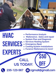 Air Conditioning HVAC Social Media Ad Hvac se Template | PosterMyWall