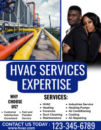 Air Conditioning HVAC Social Media Ad Hvac se Template | PosterMyWall