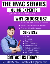 Air Conditioning HVAC Social Media Ad Hvac se Template | PosterMyWall