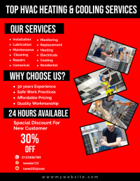 Air Conditioning HVAC Social Media Ad Hvac se Template | PosterMyWall
