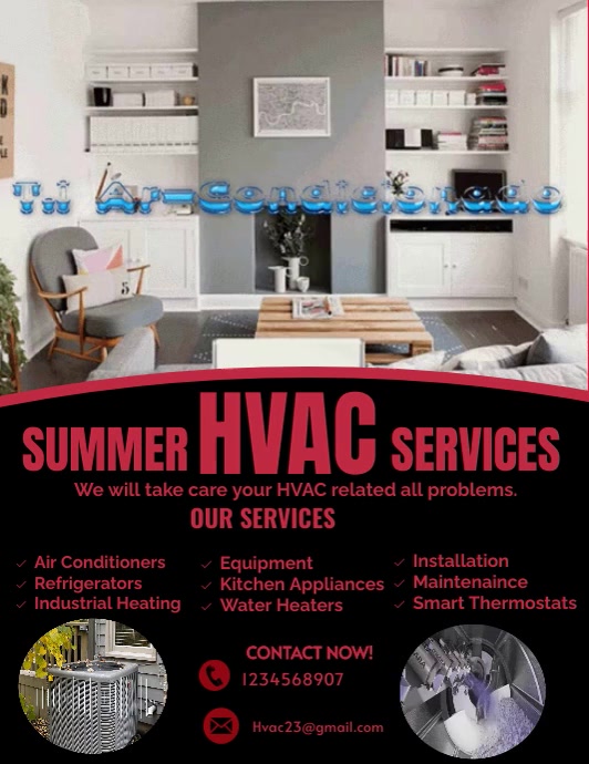 Copy of Air Conditioning HVAC Social Media Ad Hvac se | PosterMyWall