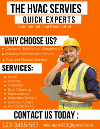 Air Conditioning HVAC Social Media Ad Hvac se Template | PosterMyWall