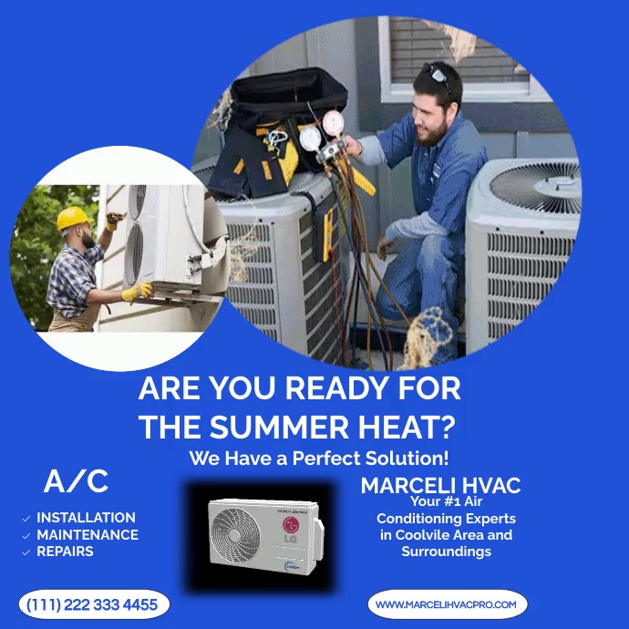 Copy of Air Conditioning HVAC Social Media Ad Hvac se | PosterMyWall
