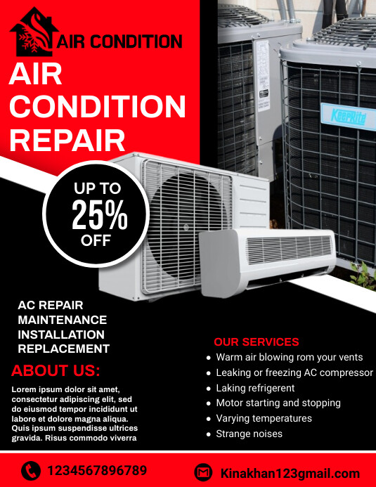 Air Conditioning HVAC Social Media Ad Hvac se Template | PosterMyWall