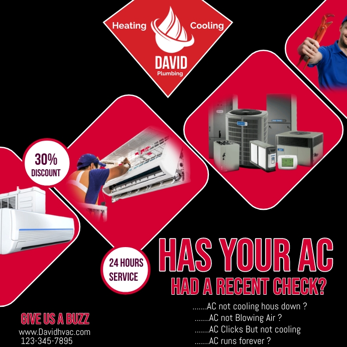 Copy of Air Conditioning HVAC Social Media Ad Hvac se | PosterMyWall