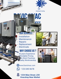 Air Conditioning HVAC Social Media Ad Hvac se Template | PosterMyWall