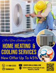 Air Conditioning HVAC Social Media Ad Hvac se Template | PosterMyWall