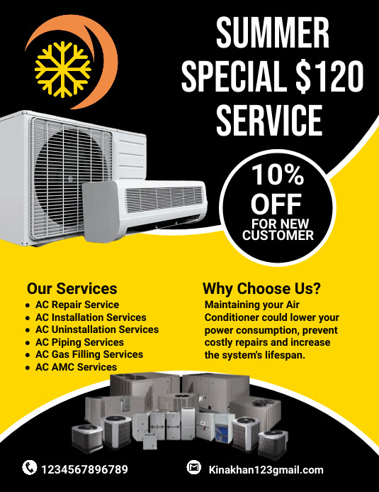 Air Conditioning HVAC Social Media Ad Hvac se Template | PosterMyWall