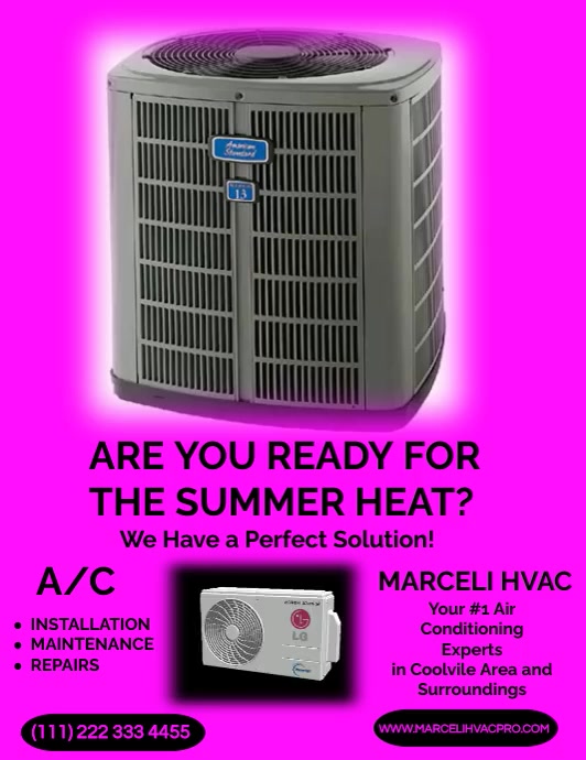 Air Conditioning HVAC Social Media Ad Hvac se Templat | PosterMyWall