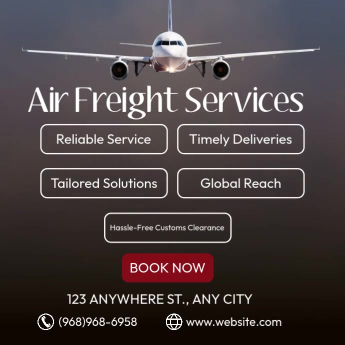 Copy of Air Freight Services | PosterMyWall