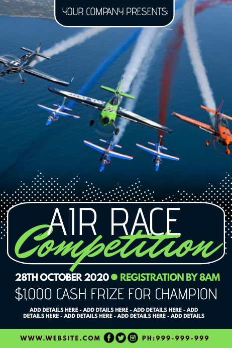 Copy of Air Race Competition Poster | PosterMyWall