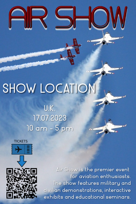 Air Show Event Poster (1) Template | PosterMyWall