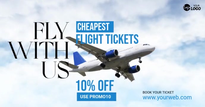 Air Ticket Offer Ad Template | PosterMyWall