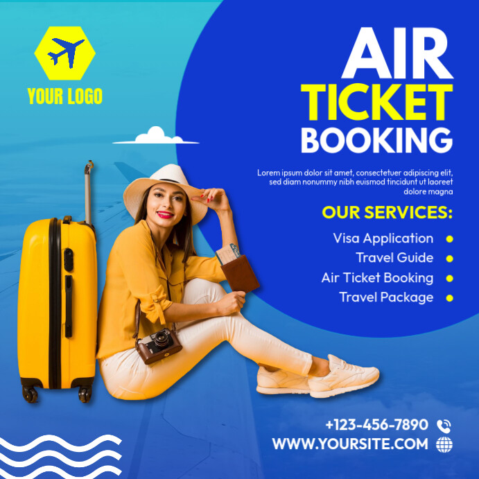 Air Ticket Offer Template | PosterMyWall