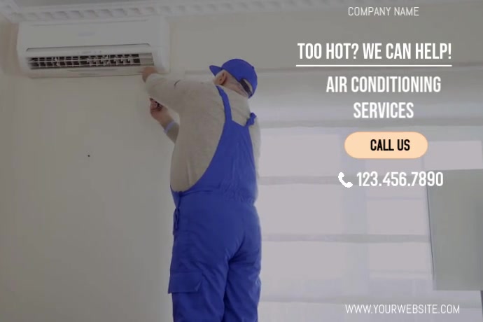 AIRCON REPAIR SERVICES TEMPLATE | PosterMyWall