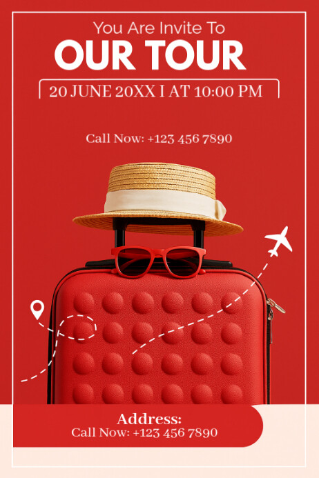 Airline Tour And Travel Poster Template | PosterMyWall