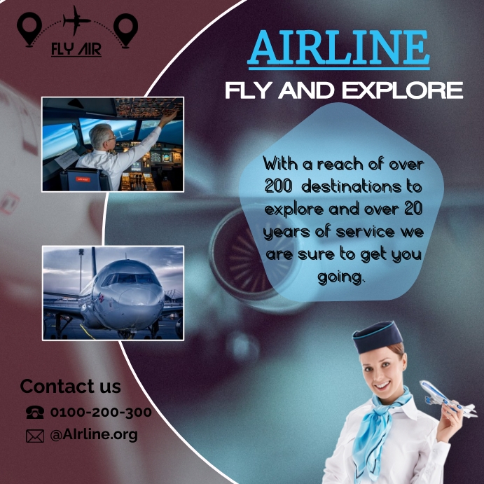 airlines Template | PosterMyWall