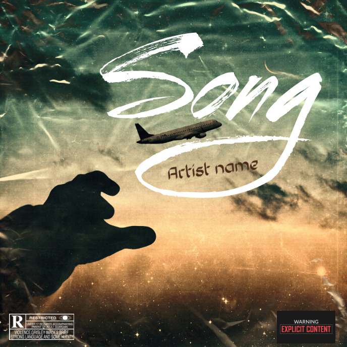 Airplan Album Cover music trap mixtape rap ad Template | PosterMyWall