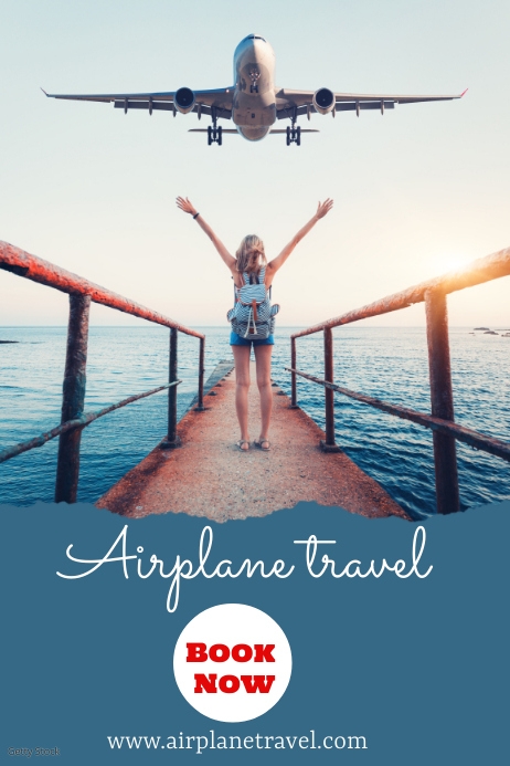 Airplane flight travel template | PosterMyWall