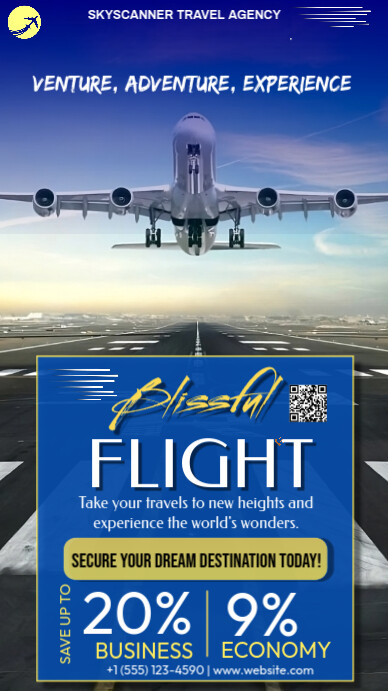 Copy of Airplane Flyer | PosterMyWall
