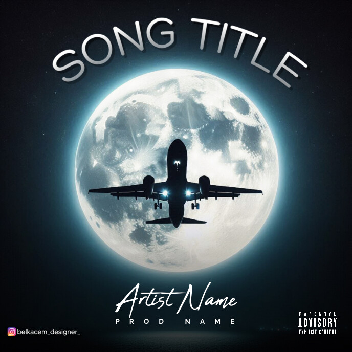 Modello Airplane Moon Album Cover | PosterMyWall