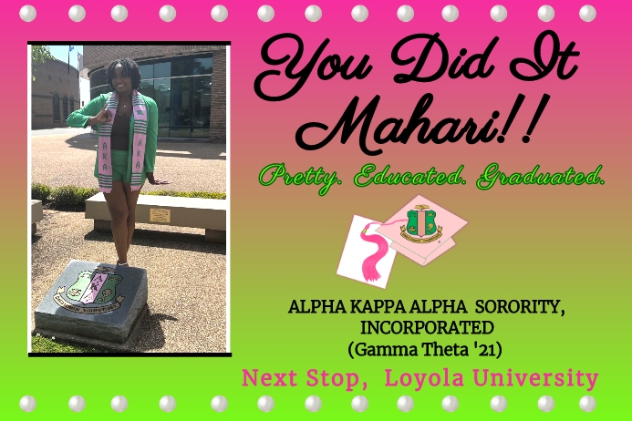 Plantilla de AKA Graduation Yard Sign | PosterMyWall