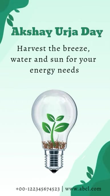 Akshay Urja Day Template | PosterMyWall
