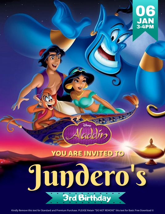 Aladdin Template | PosterMyWall