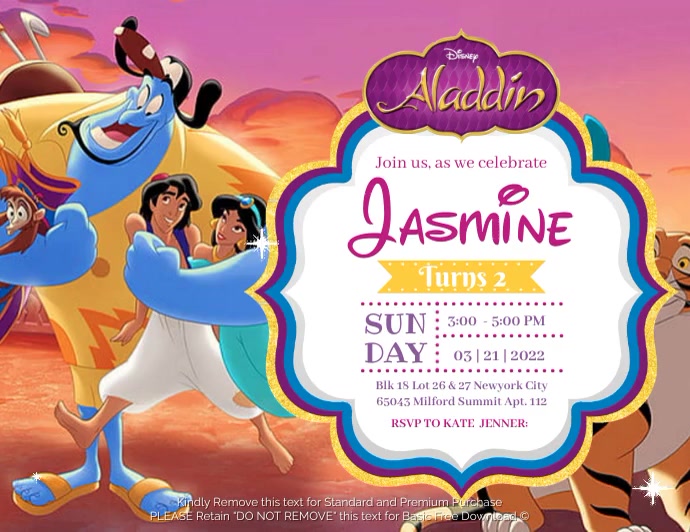 Aladdin Template | PosterMyWall