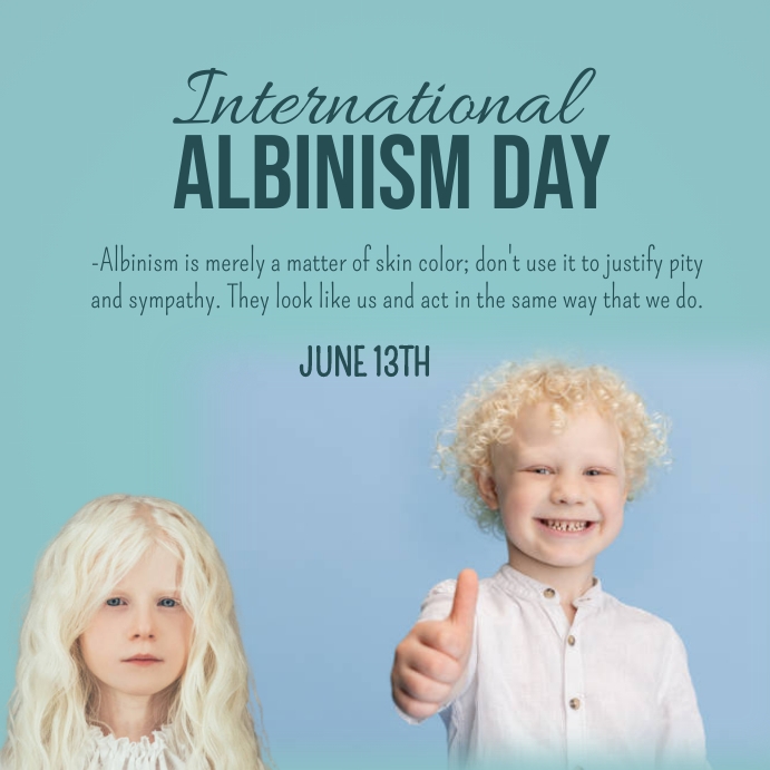 albinism day Template | PosterMyWall