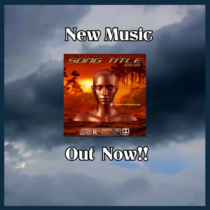 Album announcement / Album OutNow template (1 | PosterMyWall