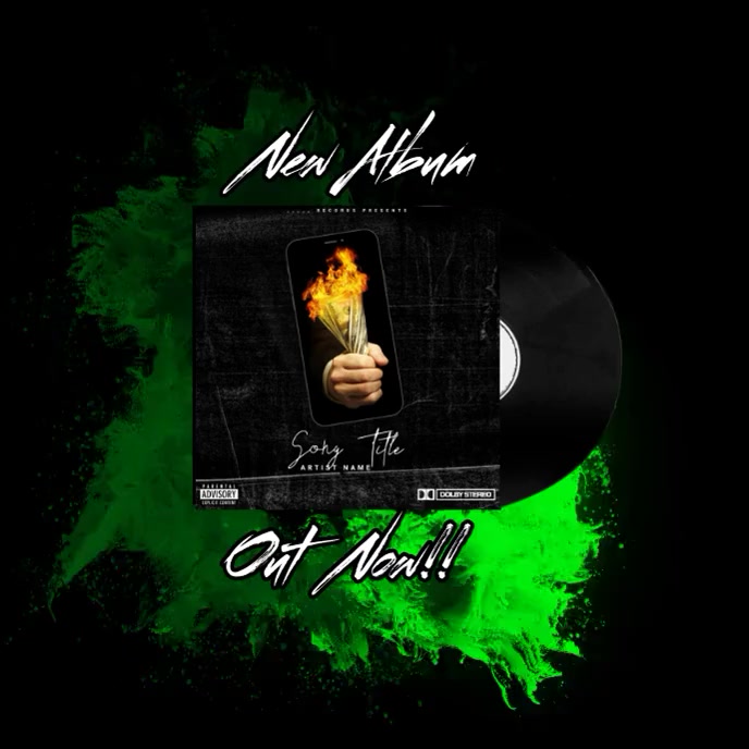 Copy of Album announcement / Album OutNow template | PosterMyWall