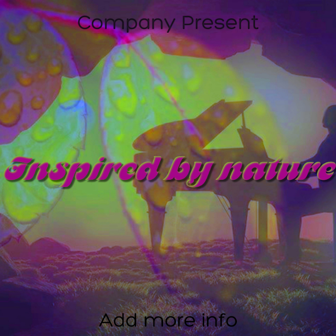 album cover "Inspired by Nature" Template | PosterMyWall