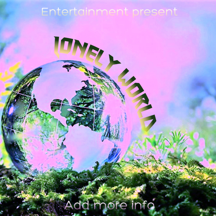 Album Cover "Lonely World" Template | PosterMyWall