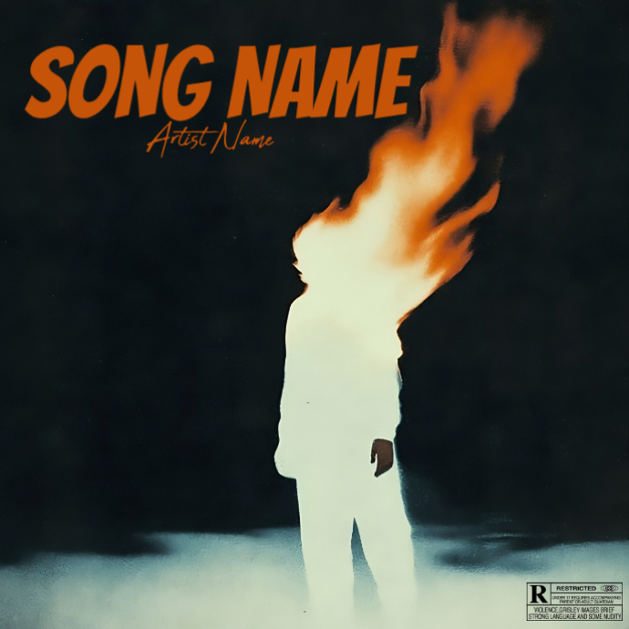 Album cover :Love in the fire Template | PosterMyWall