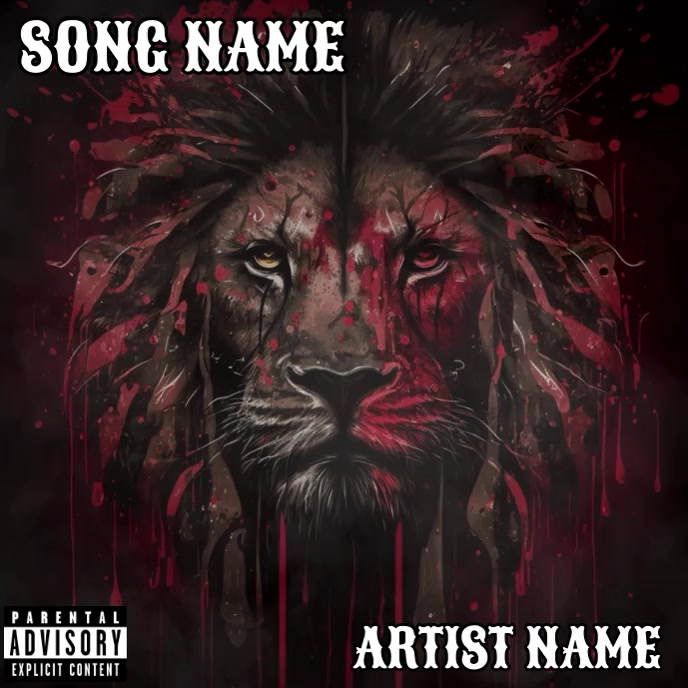Album cover ( Blood Lion ) Template | PosterMyWall