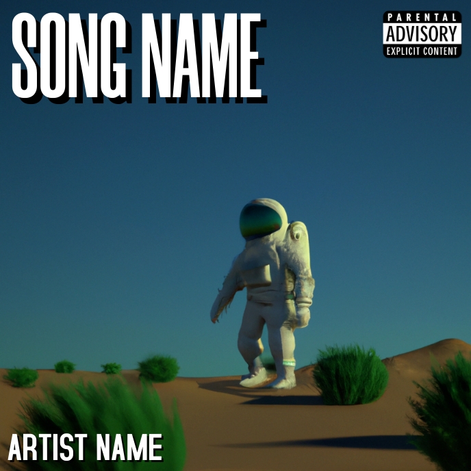 Album Cover ( Earth Spaceman ) Template | PosterMyWall