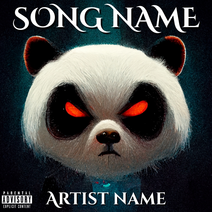 Album Cover ( Evil Panda ) Template | PosterMyWall