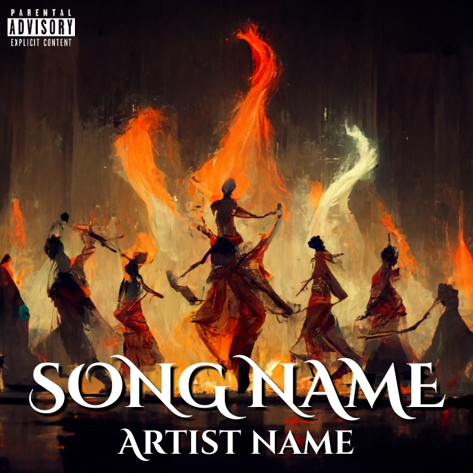 Album Cover ( Fire Tribe ) Template | PosterMyWall
