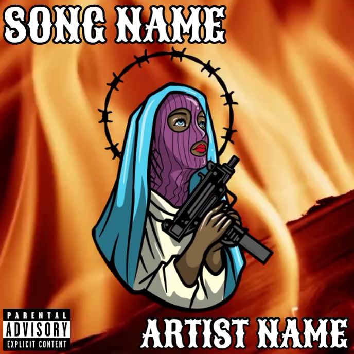 Album Cover ( Ski Mask Nun ) Template | PosterMyWall