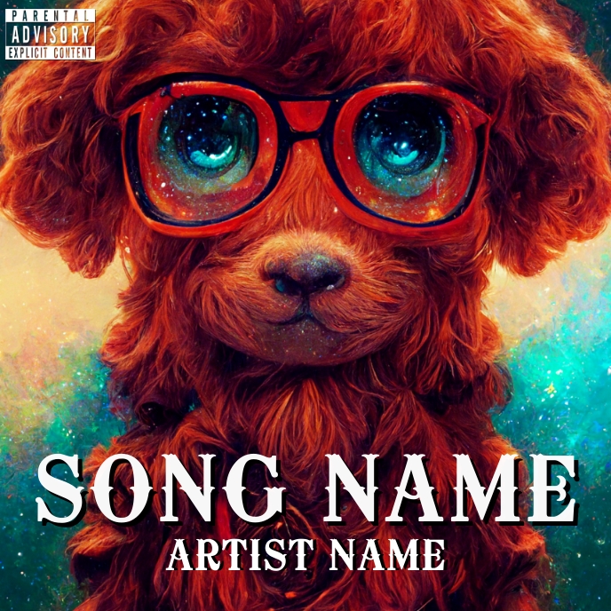 Album Cover ( Space Dog ) Template | PosterMyWall