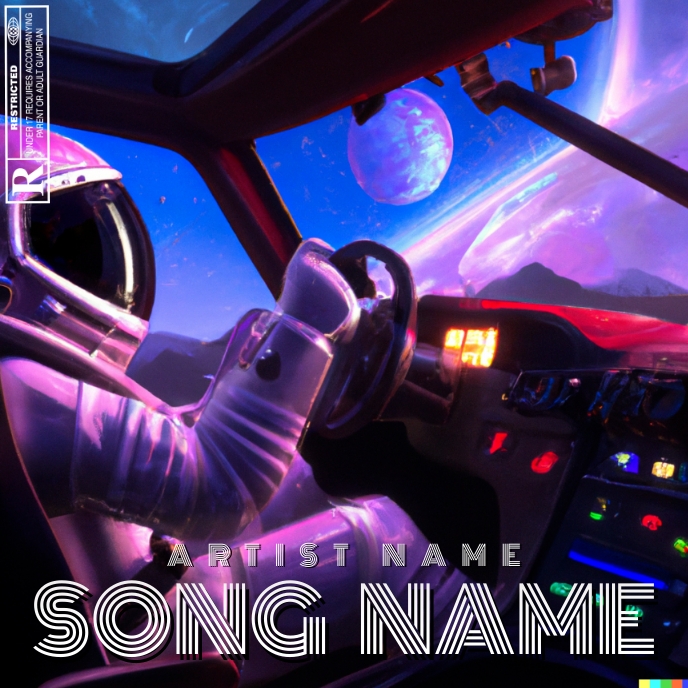 Album Cover ( Space Drive ) Template | PosterMyWall