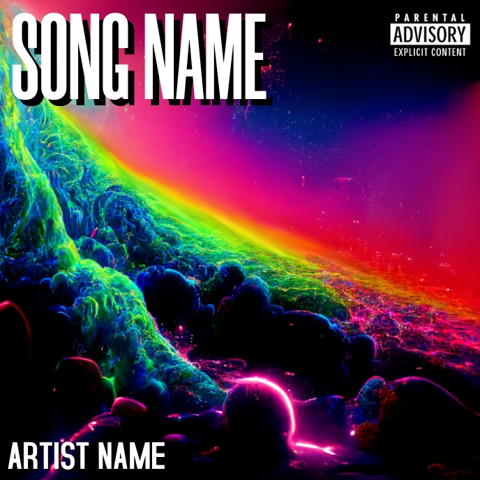 Album Cover ( Trippy Space ) Template | PosterMyWall