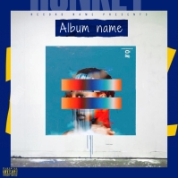 Artistic album cover contrast trolley Template | PosterMyWall