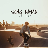 Album cover text mask waves video ad Template | PosterMyWall