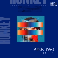 Artistic album cover contrast trolley Template | PosterMyWall