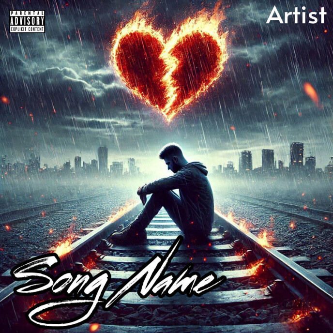 Album Cover Alone Album Cover Album Cover Template | PosterMyWall